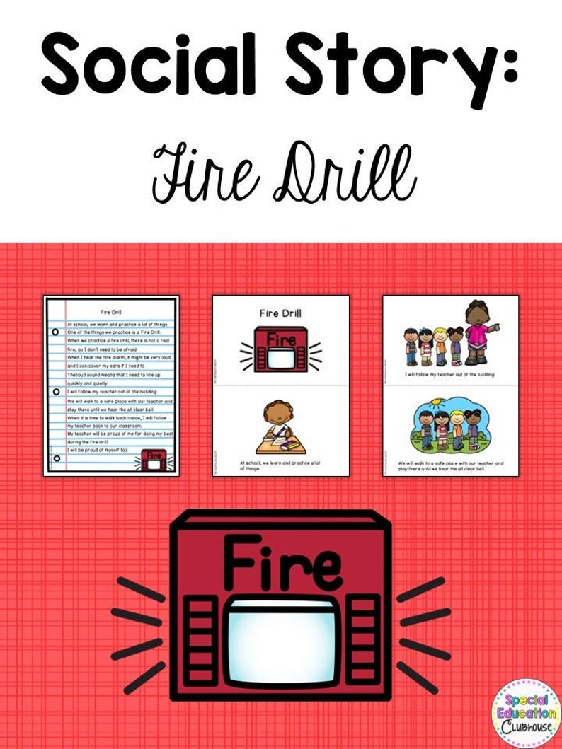 School Fire Drill Social Story | Digital Download | Social Story ...