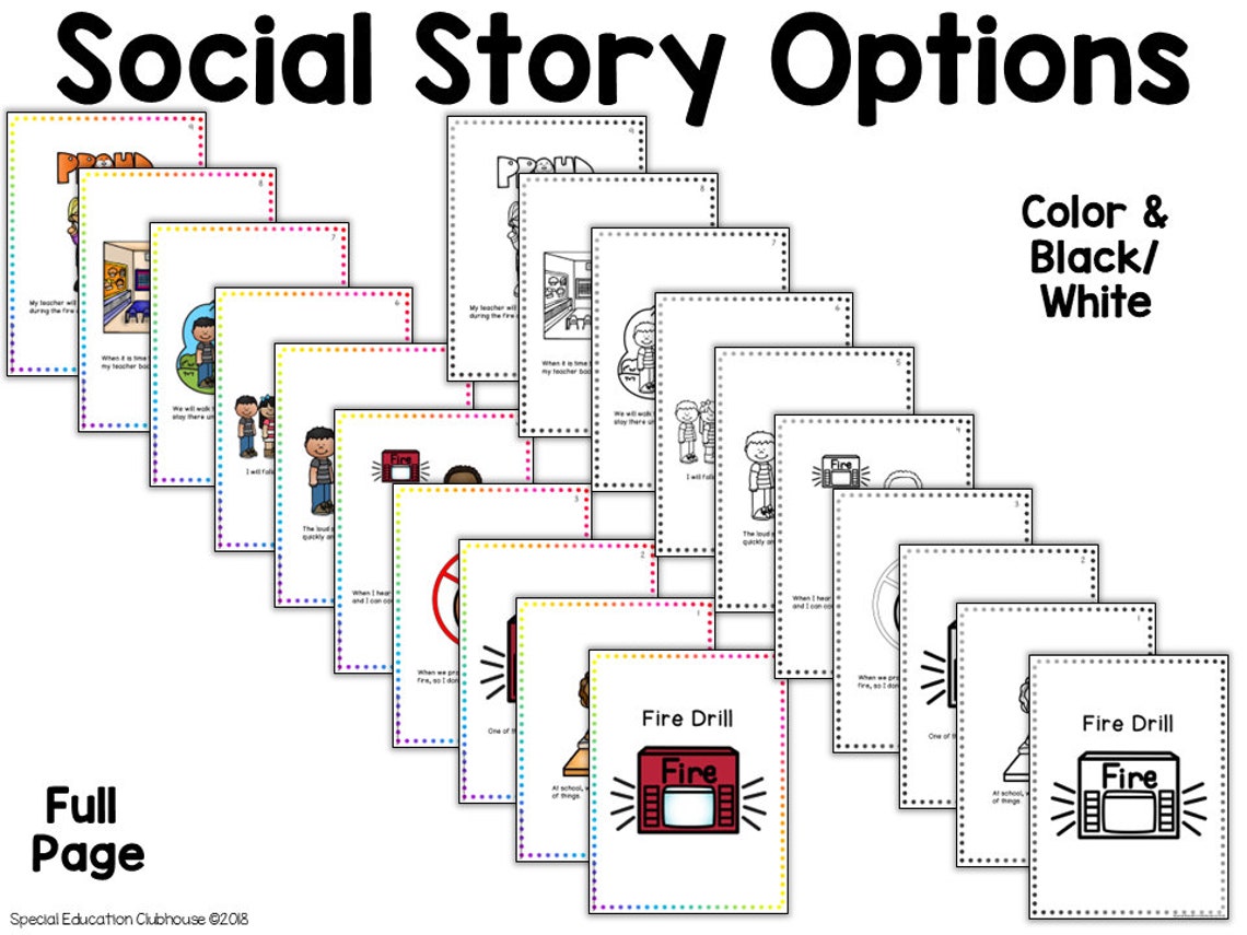 School Fire Drill Social Story | Digital Download | Social Story ...