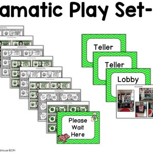 Bank Dramatic Play Center - Etsy
