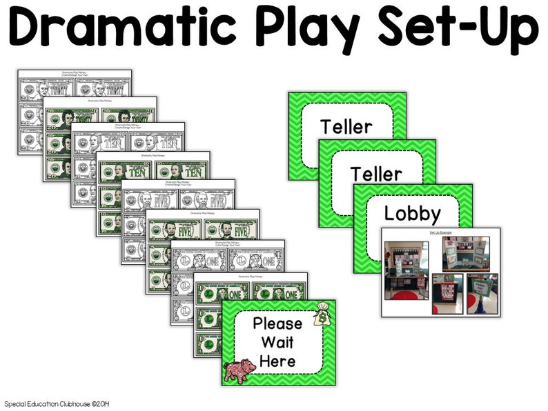 Bank Dramatic Play Center - Etsy