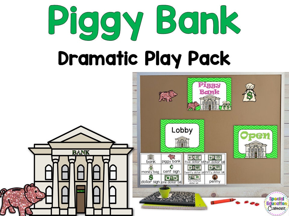 Bank Dramatic Play Center - Etsy