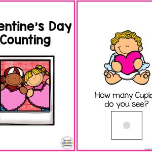 Valentine Counting Adapted Book - Etsy
