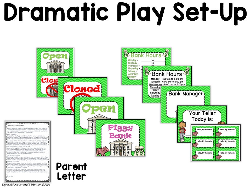 Bank Dramatic Play Center - Etsy