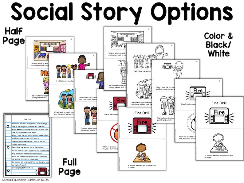 School Fire Drill Social Story | Digital Download | Social Story ...