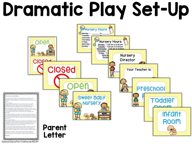 Baby Nursery Dramatic Play Set for Preschool and Special Education - Etsy