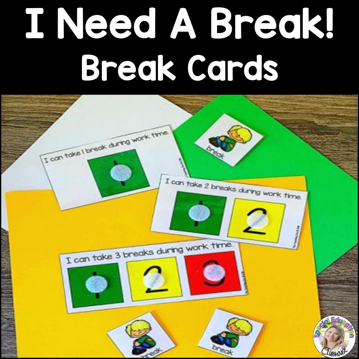 Break Cards Visuals and Data Collection for Special Education - Etsy