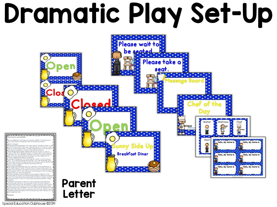 Breakfast Diner Dramatic Play Center - Etsy