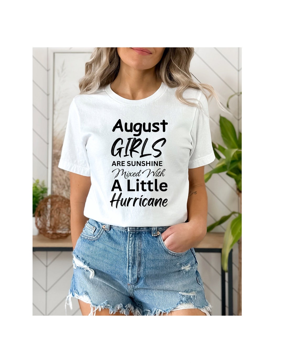 August Girls Are Sunshine Shirt Mixed With A Little Hurricane - Etsy