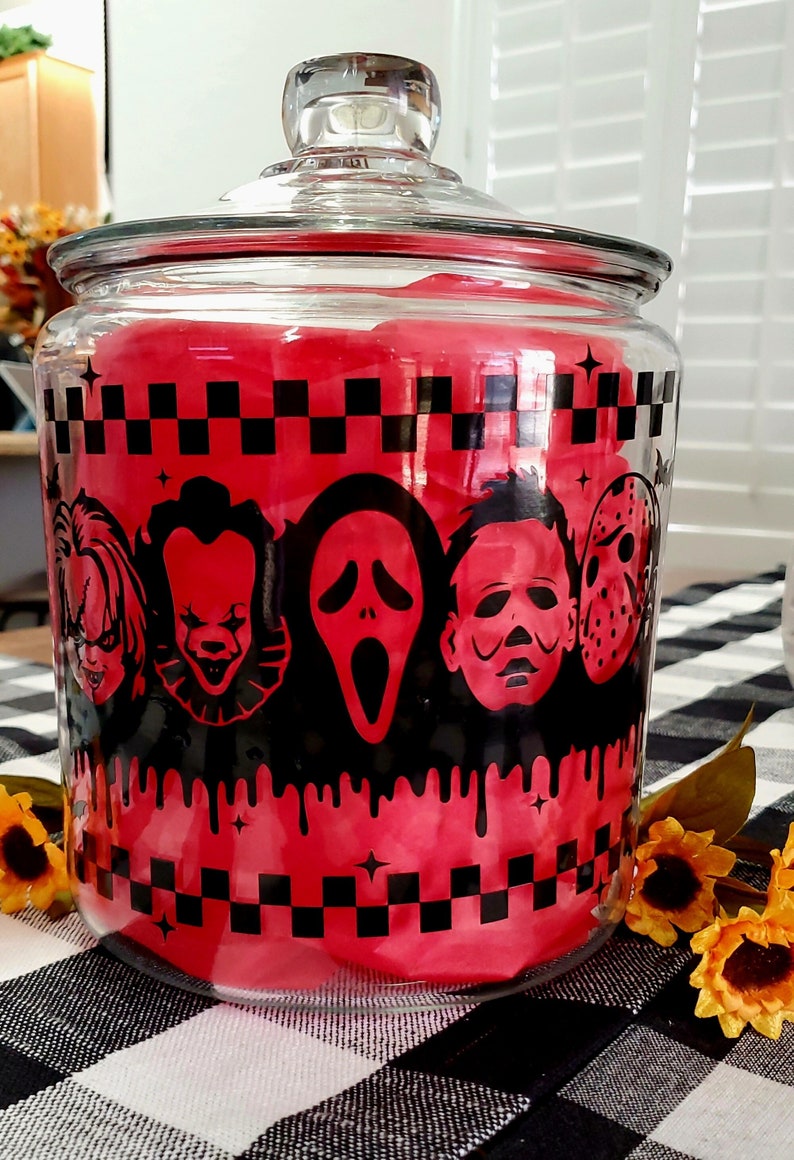 Horror Movie Candy Jar, Chucky,scream,friday the 13th Cookie Jar ...