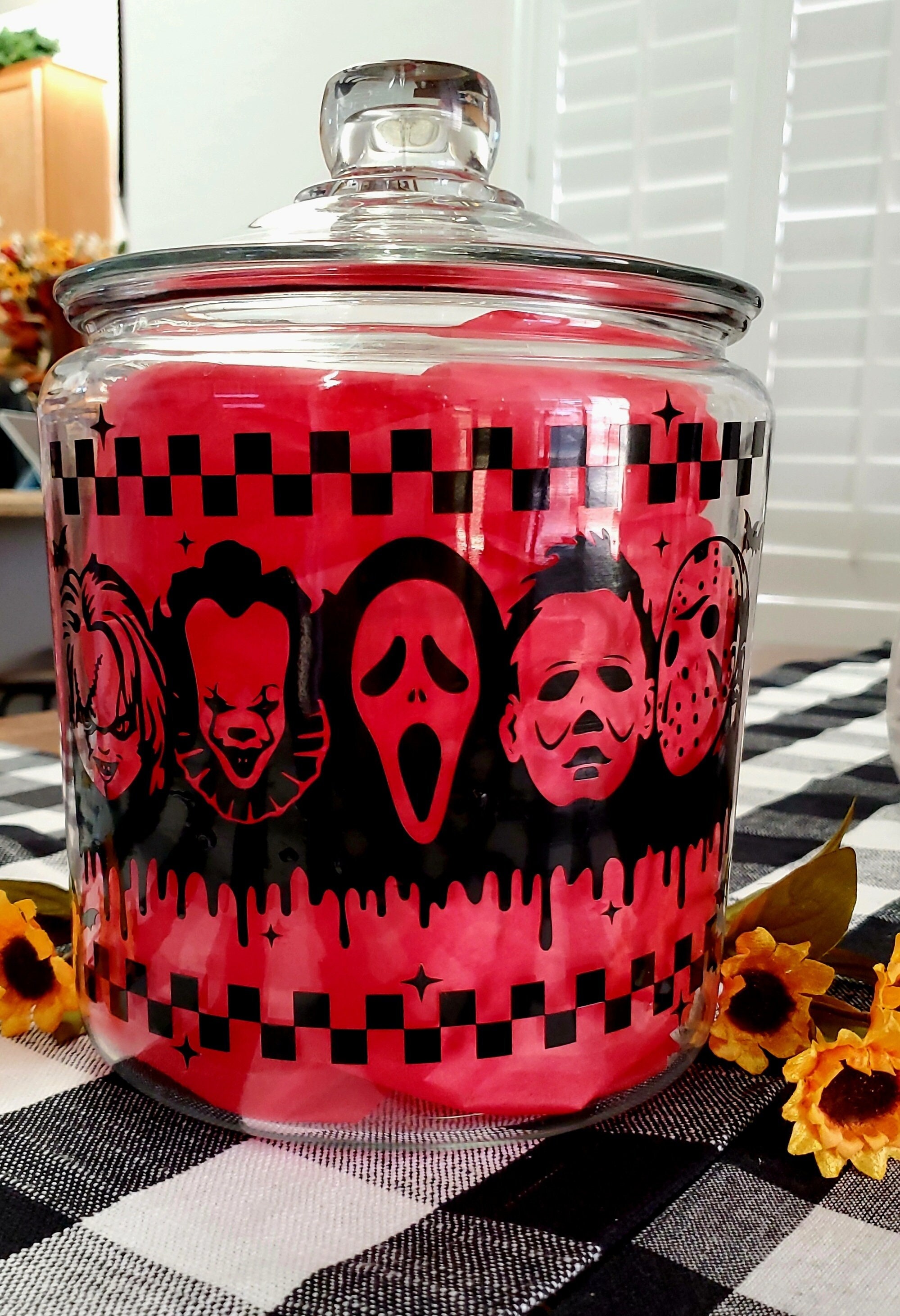 Horror Movie Candy Jar, Chucky,scream,friday the 13th Cookie Jar ...