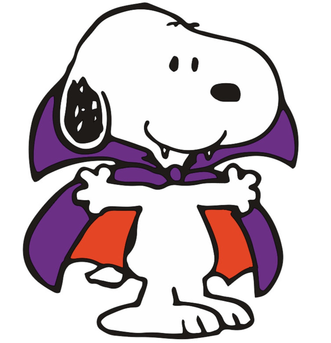 Snoopy Spooky Halloween Tote Trick or Treat Bag With GLOW in the Dark ...