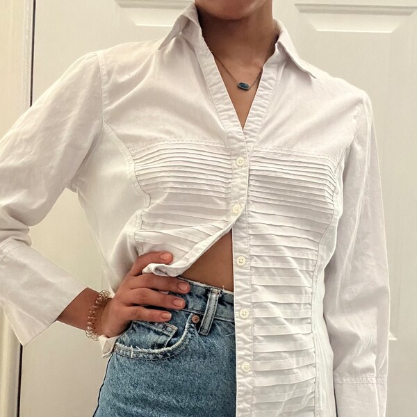 White Button Down - Etsy