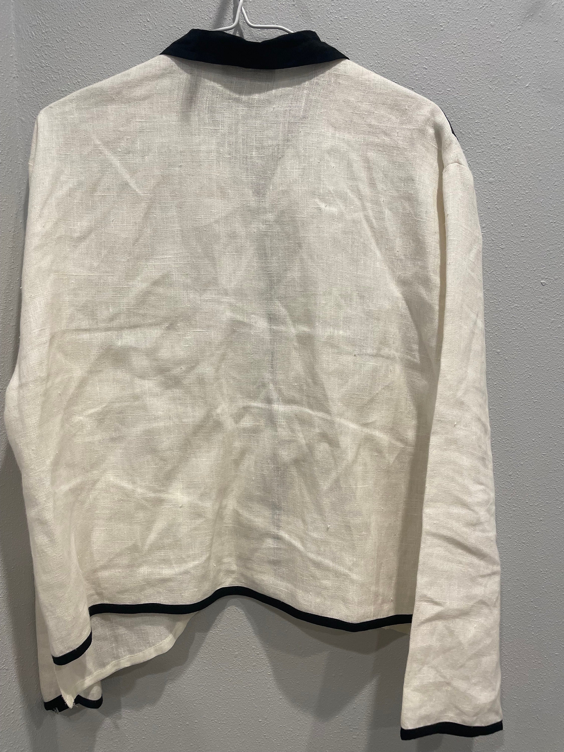 Vintage Linen Overblouse - Etsy