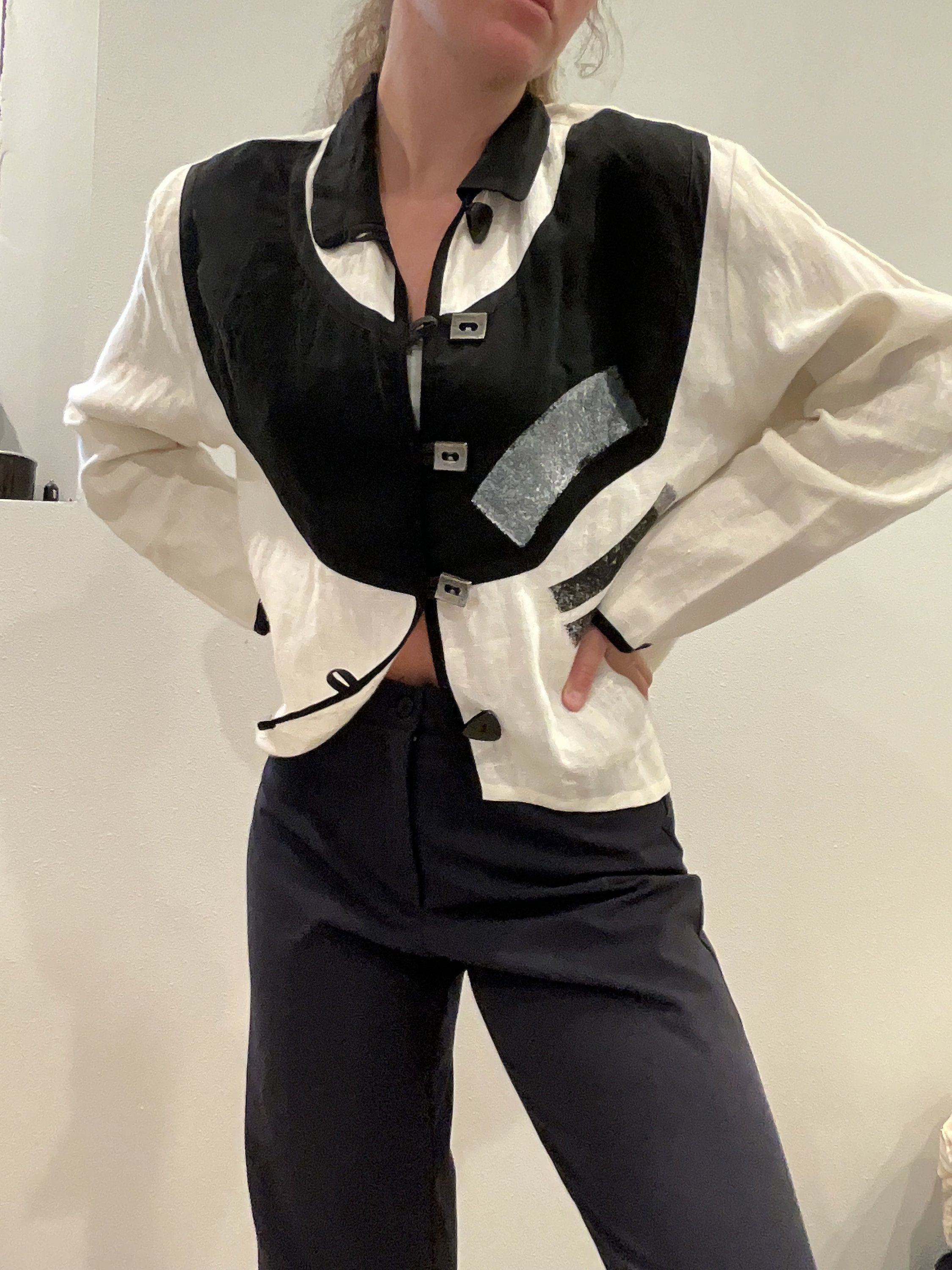 Vintage Linen Overblouse - Etsy