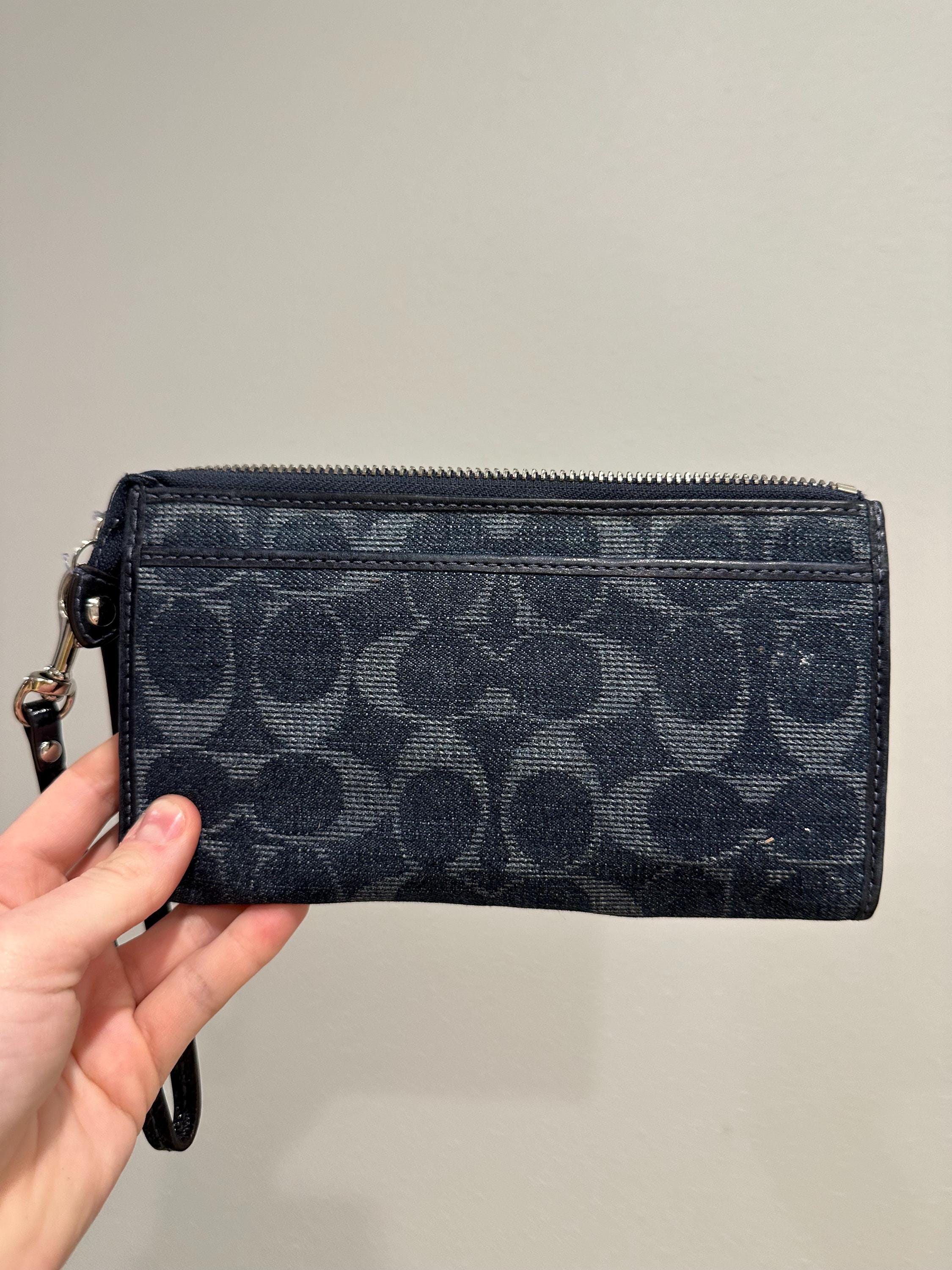 Coach Poppy Denim Signature Wallet - Etsy