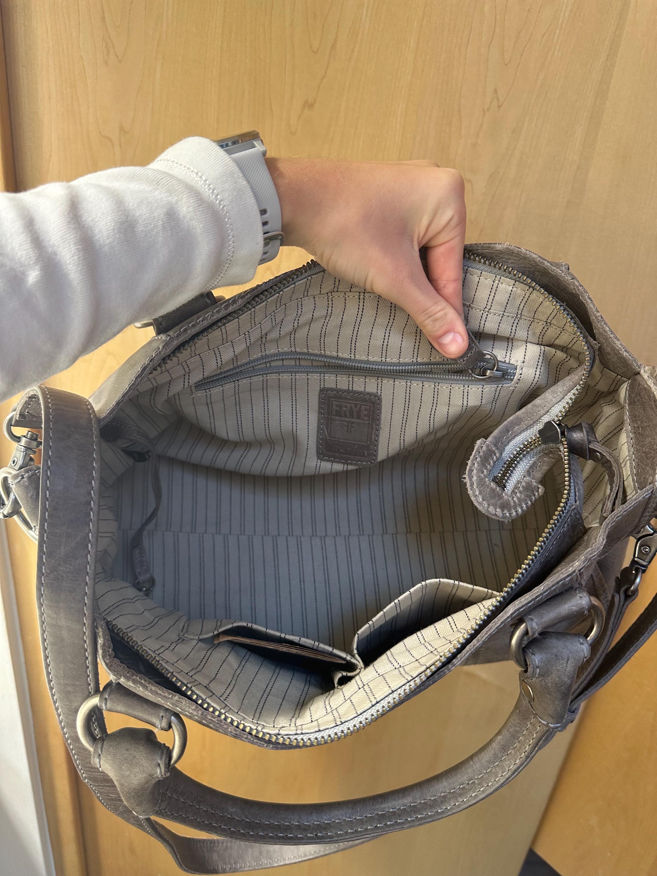 Vintage Frye Gray Melissa Satchel - Etsy