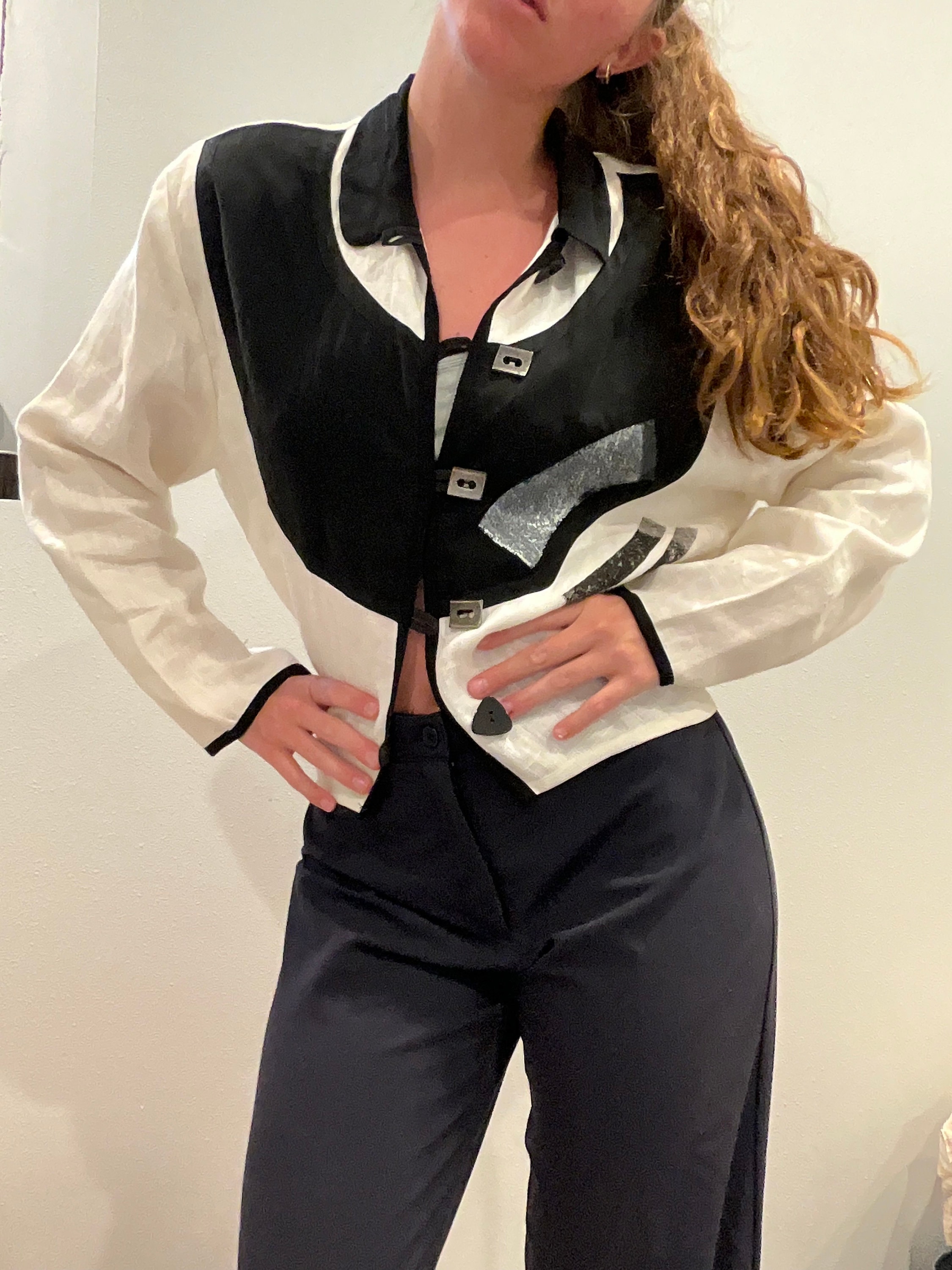 Vintage Linen Overblouse - Etsy