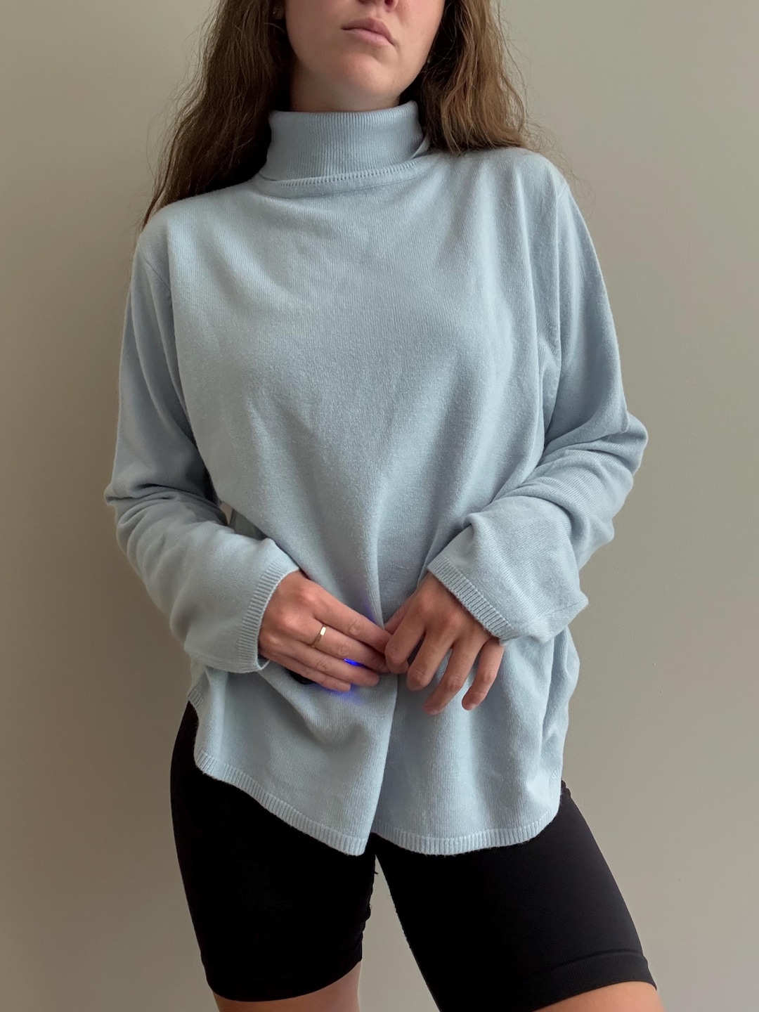 Vintage Ladies ‘sag Harbor’ Baby Blue Turtleneck Sweater - Etsy