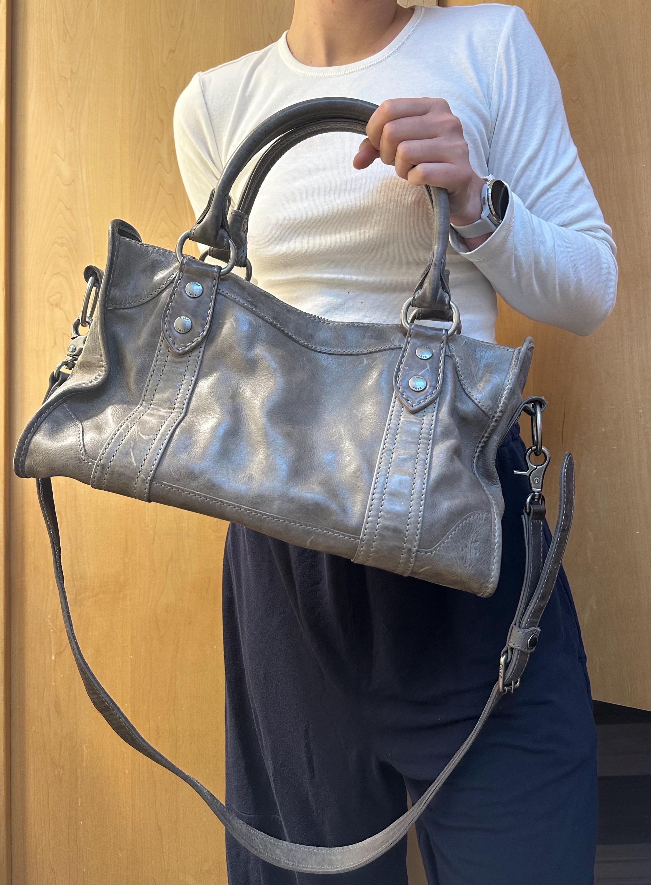 Vintage Frye Gray Melissa Satchel - Etsy