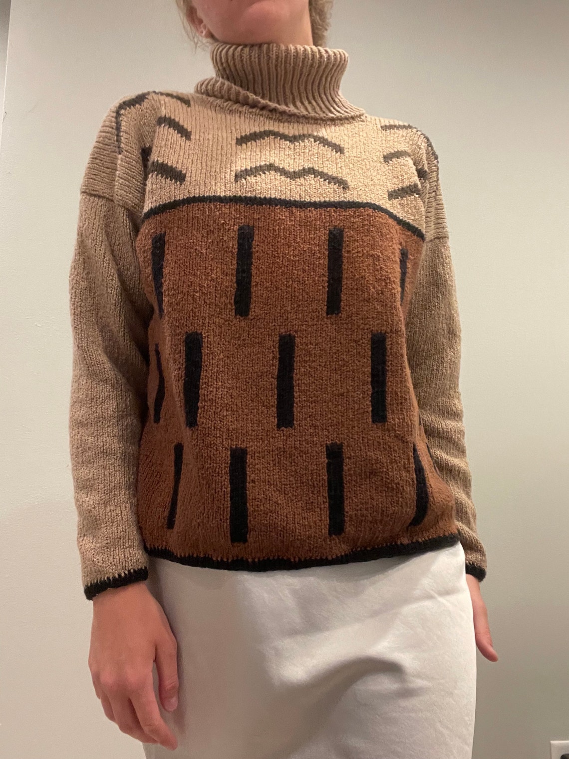 Vintage Planet Earth Imports Peruvian Hand Loomed Sweater - Etsy