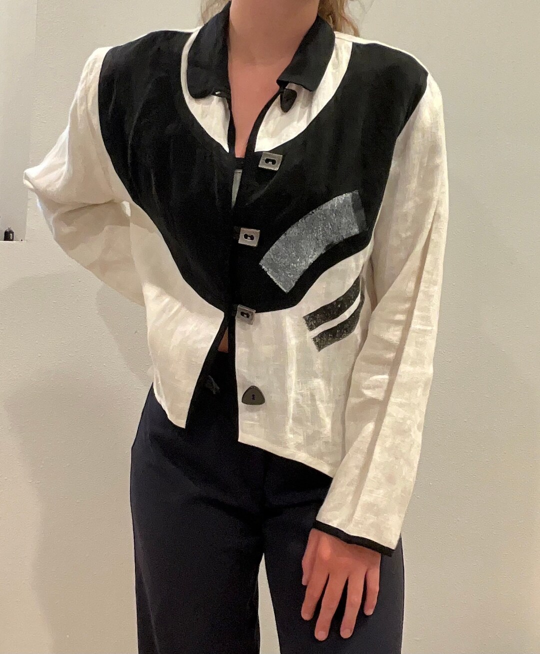 Vintage Linen Overblouse - Etsy