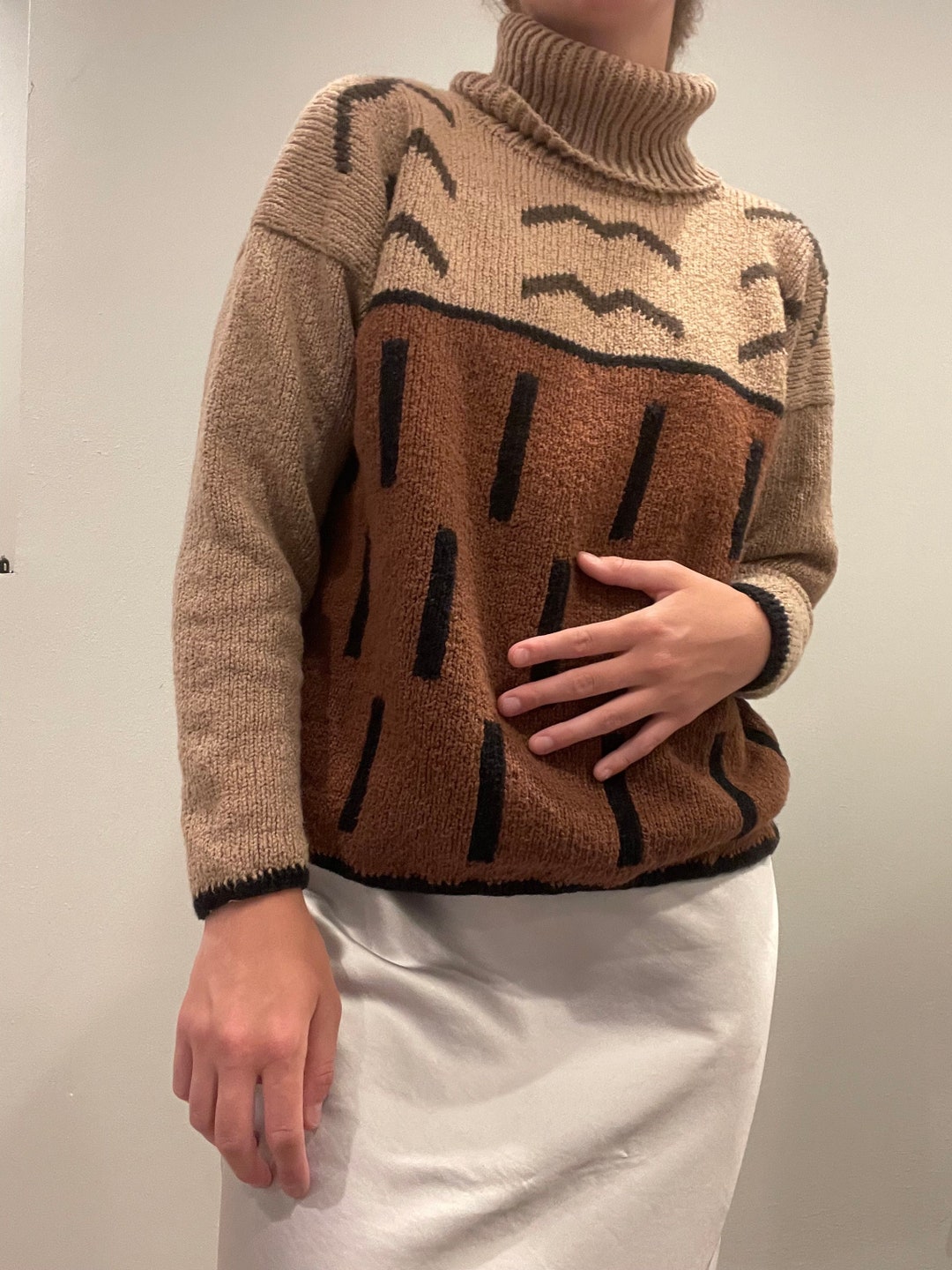 Vintage Planet Earth Imports Peruvian Hand Loomed Sweater - Etsy