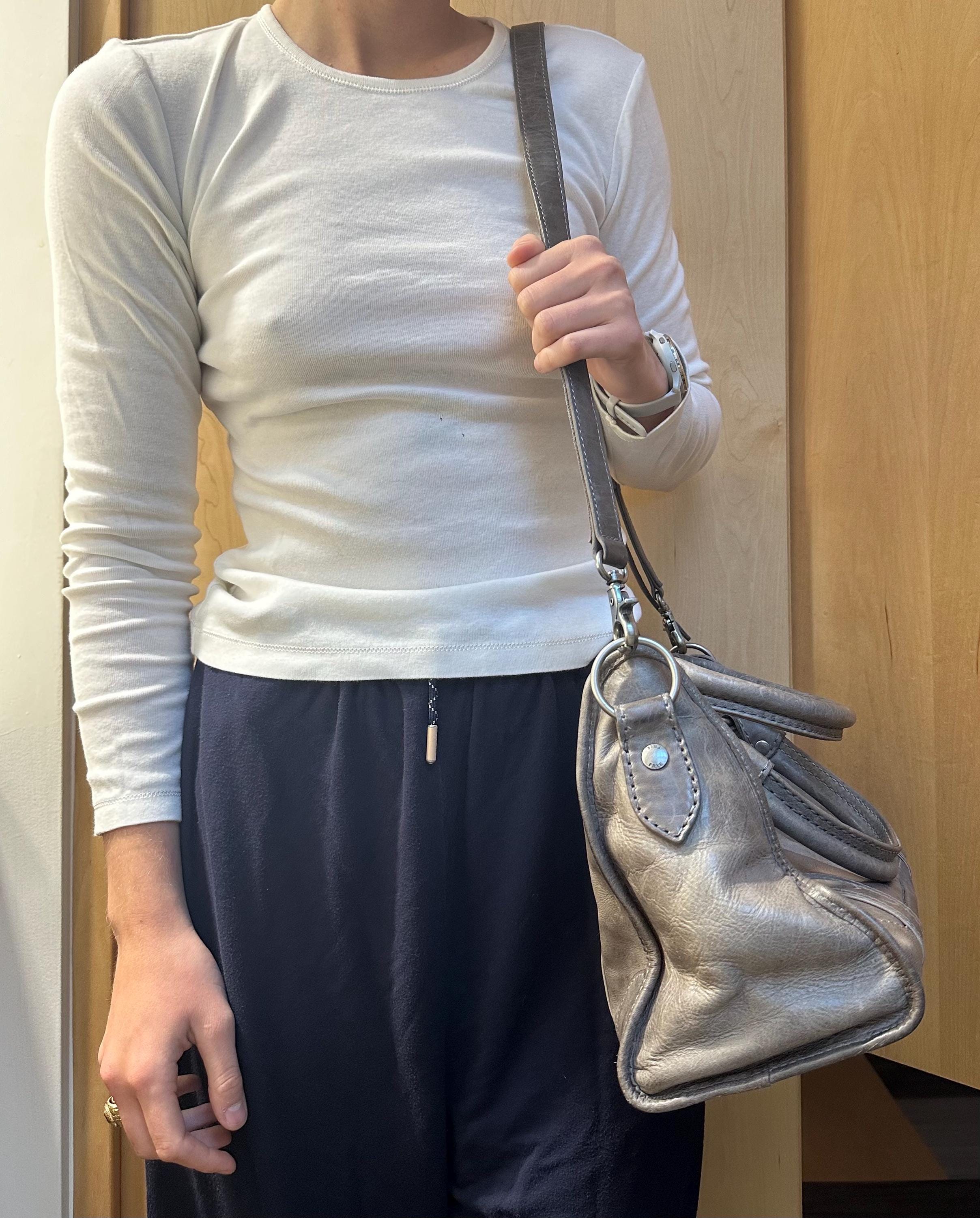 Vintage Frye Gray Melissa Satchel - Etsy