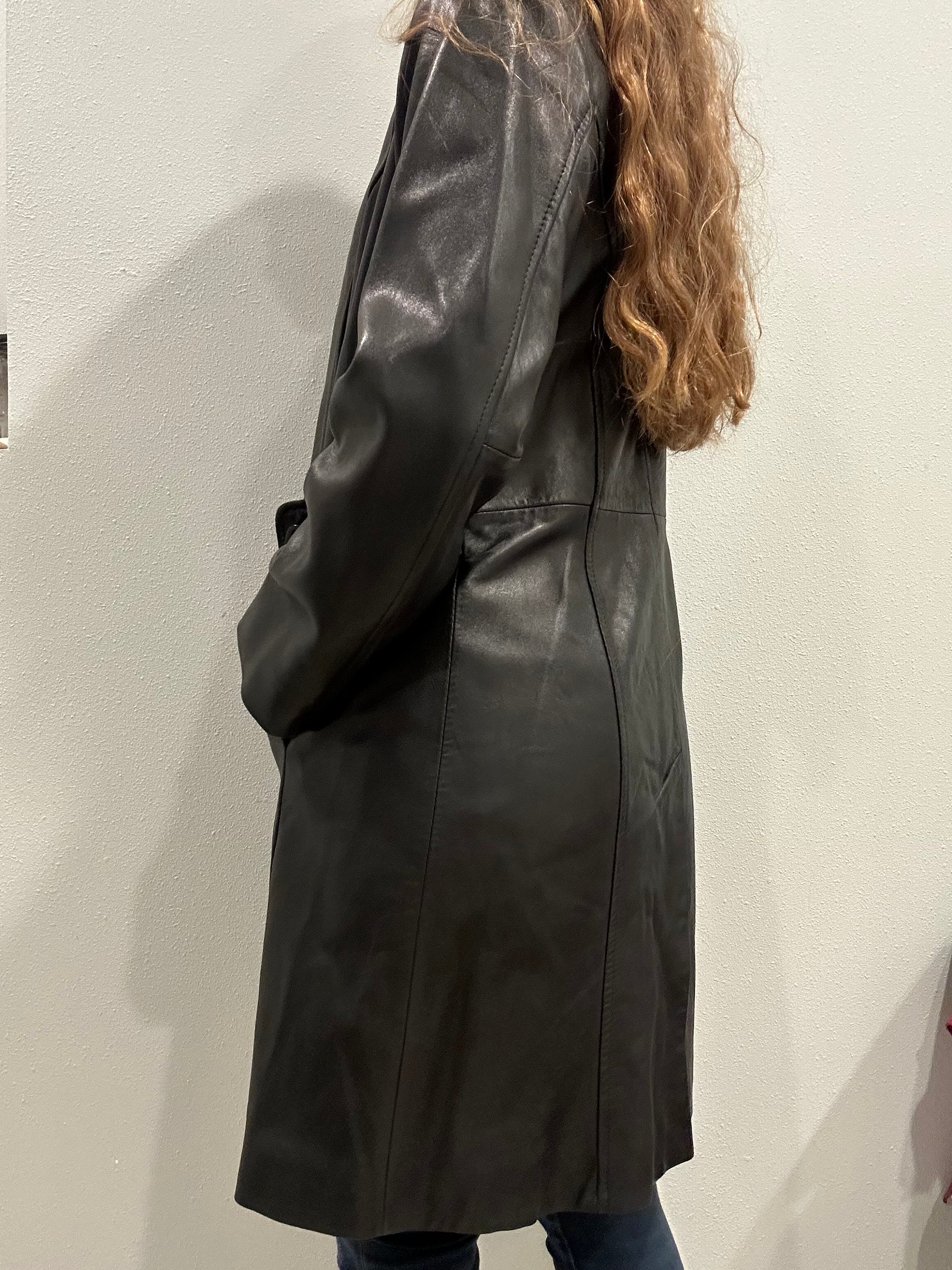 Vintage Women’s Black Genuine Lambskin Jacket - Etsy