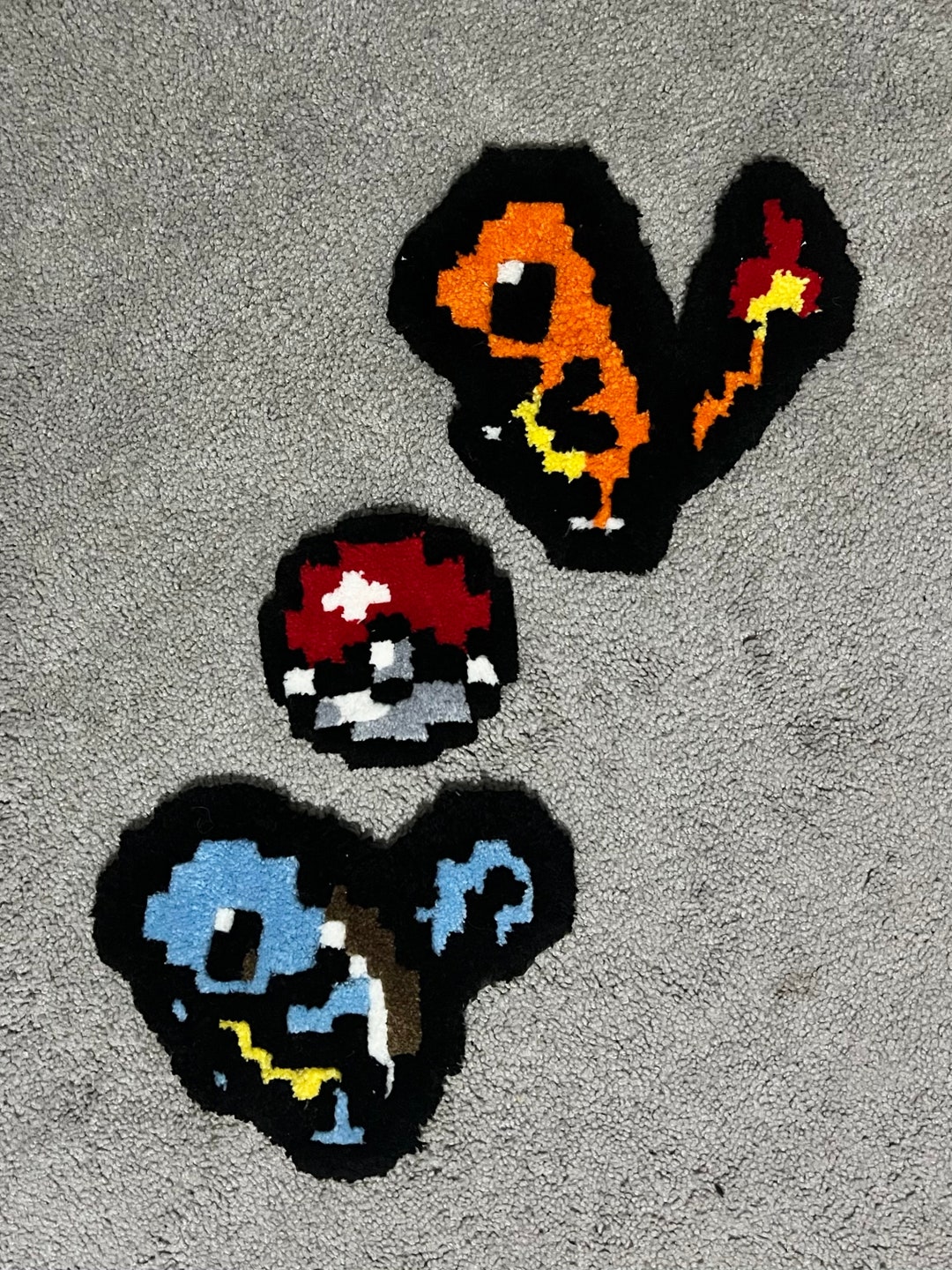 2D Blue Turtle and Red Lizard Rug - Etsy