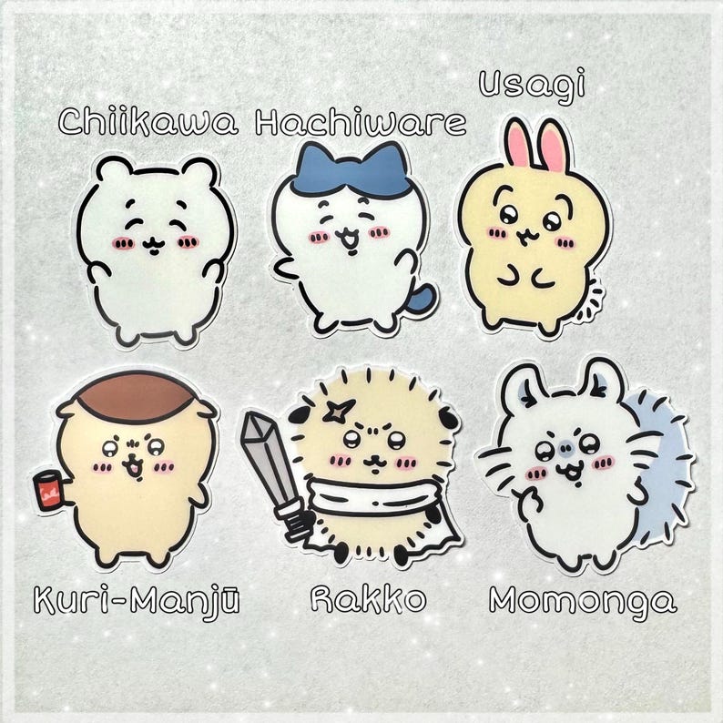Chiikawa Stickers - Etsy