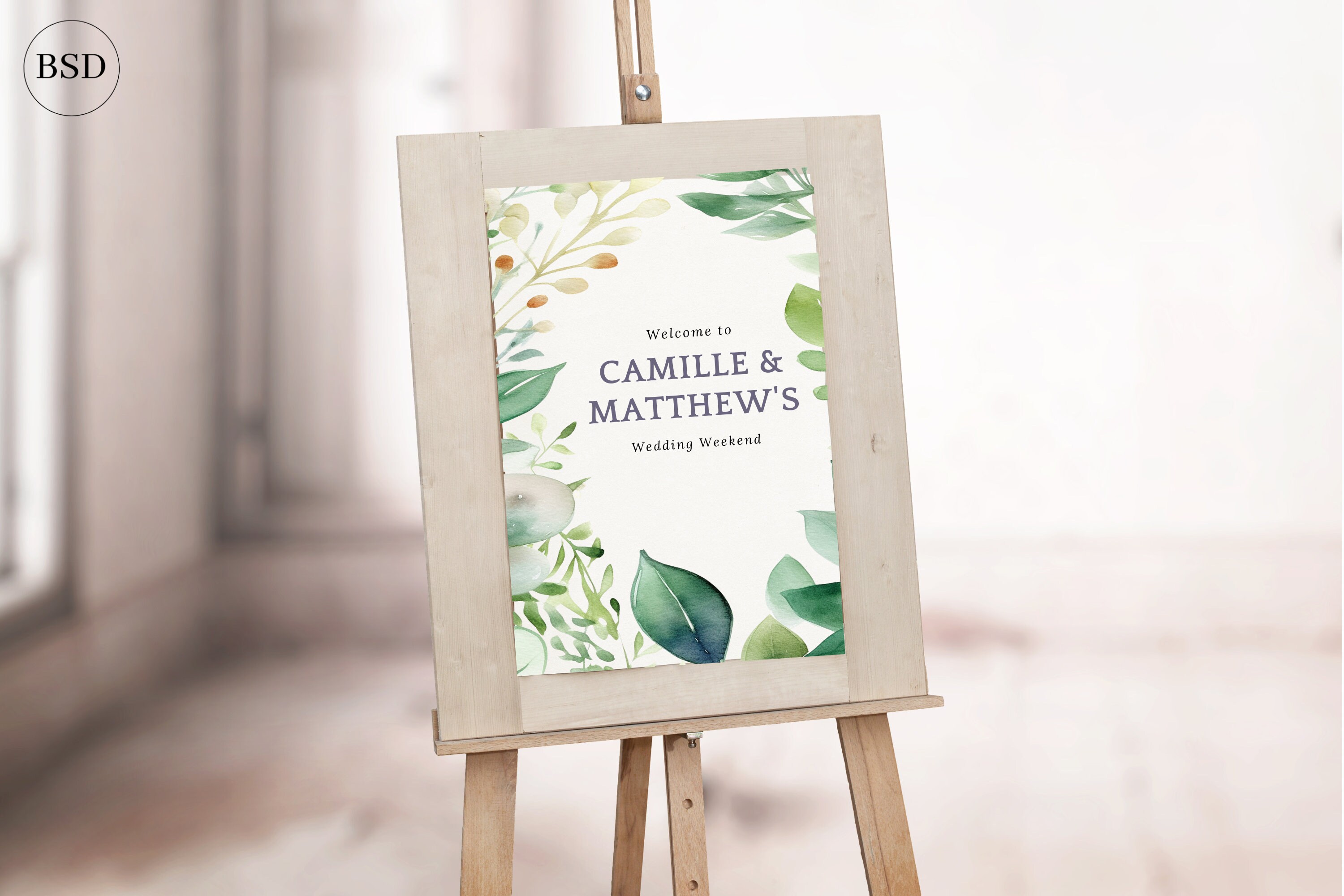 20 Foliage Watercolor Frames and Borders Botanical Greenery - Etsy