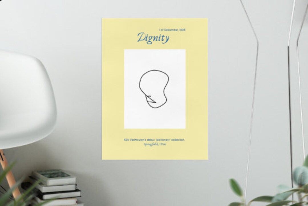 The Simpsons, Dignity Print - Etsy