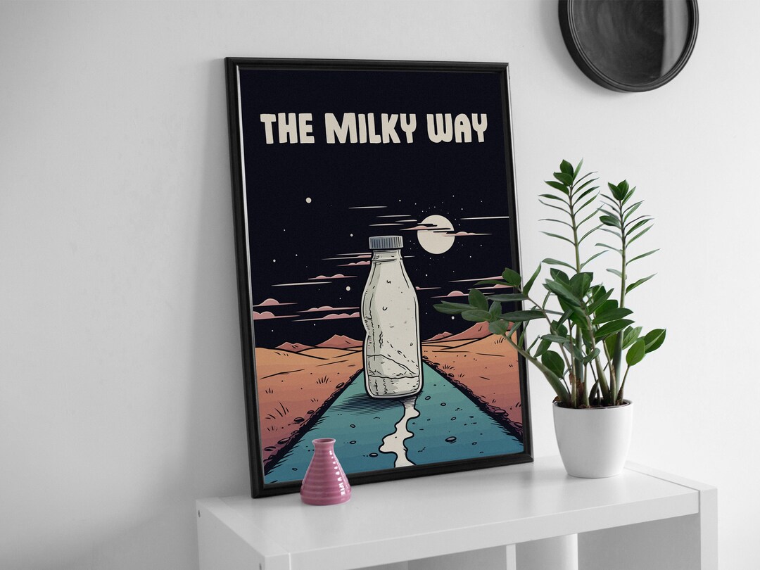 Galaxy, Space Theme Poster, Futuristic Digital Art, Print Out ...