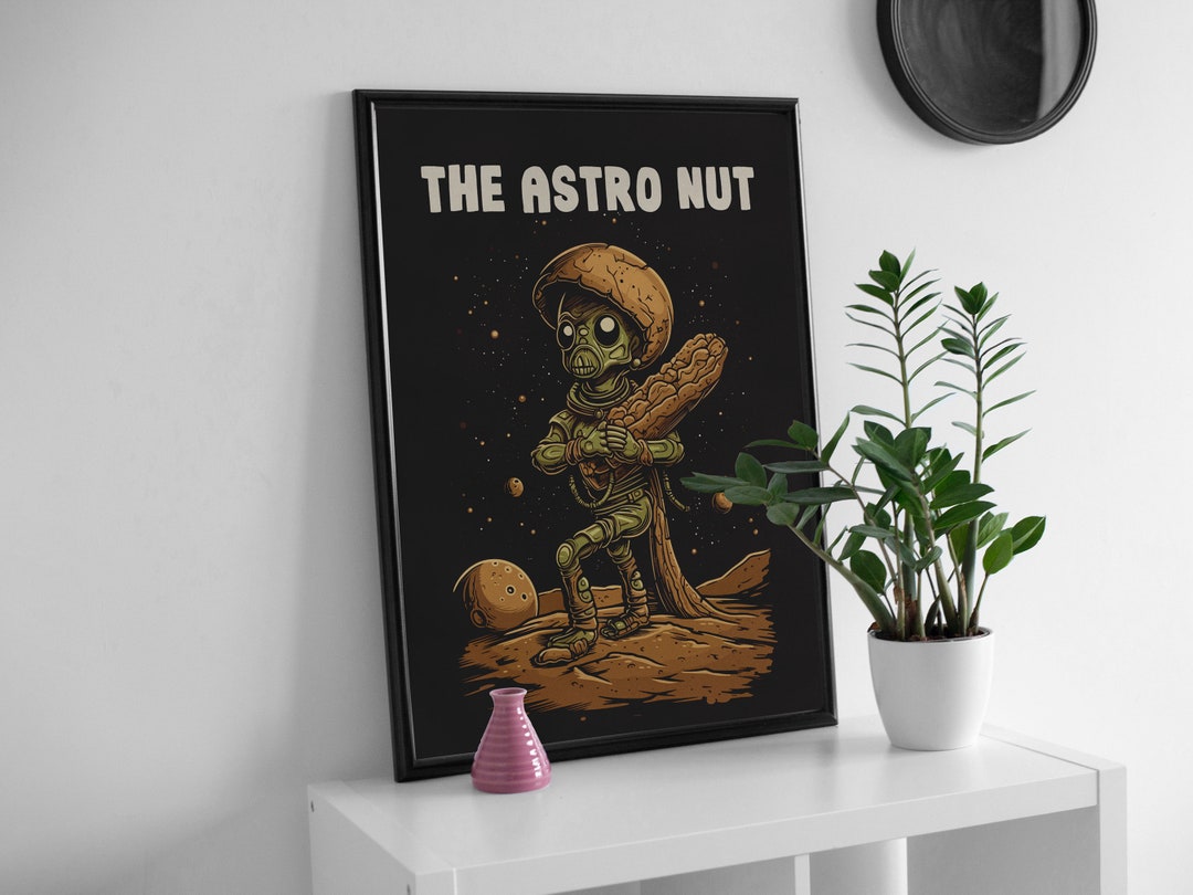 Astronaut, Space Theme Poster, Futuristic Digital Art, Print Out ...