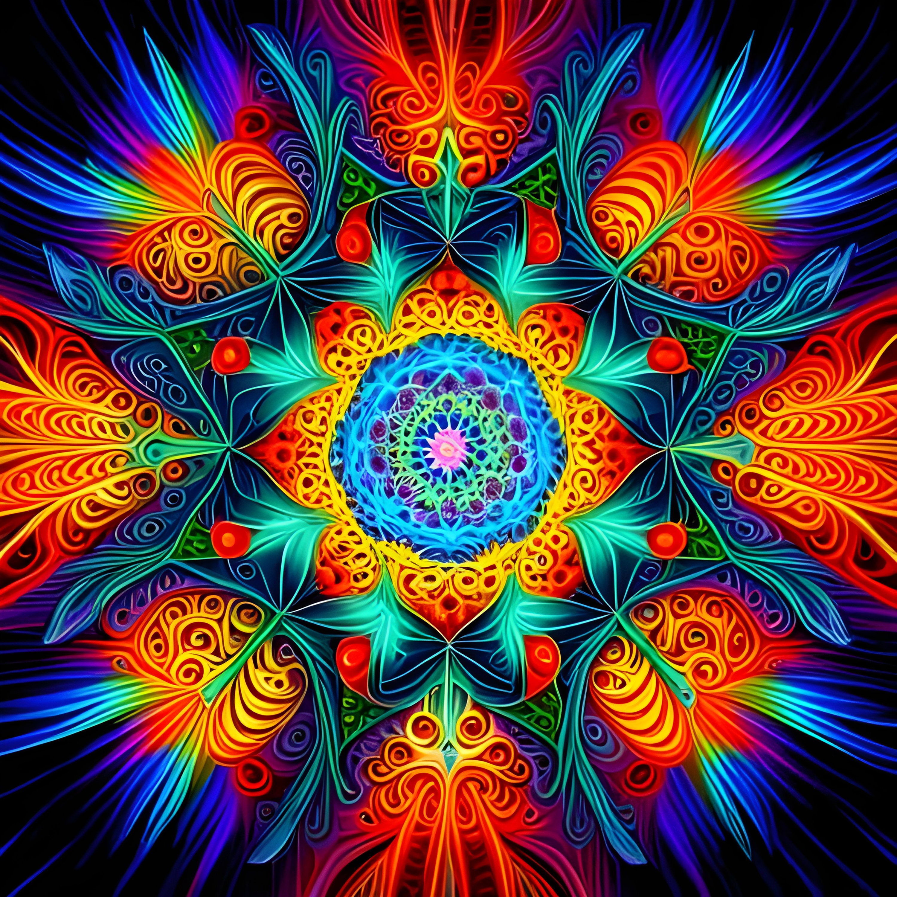 Pineal Power Visionary Mandala Psychedelic Artwork - Etsy