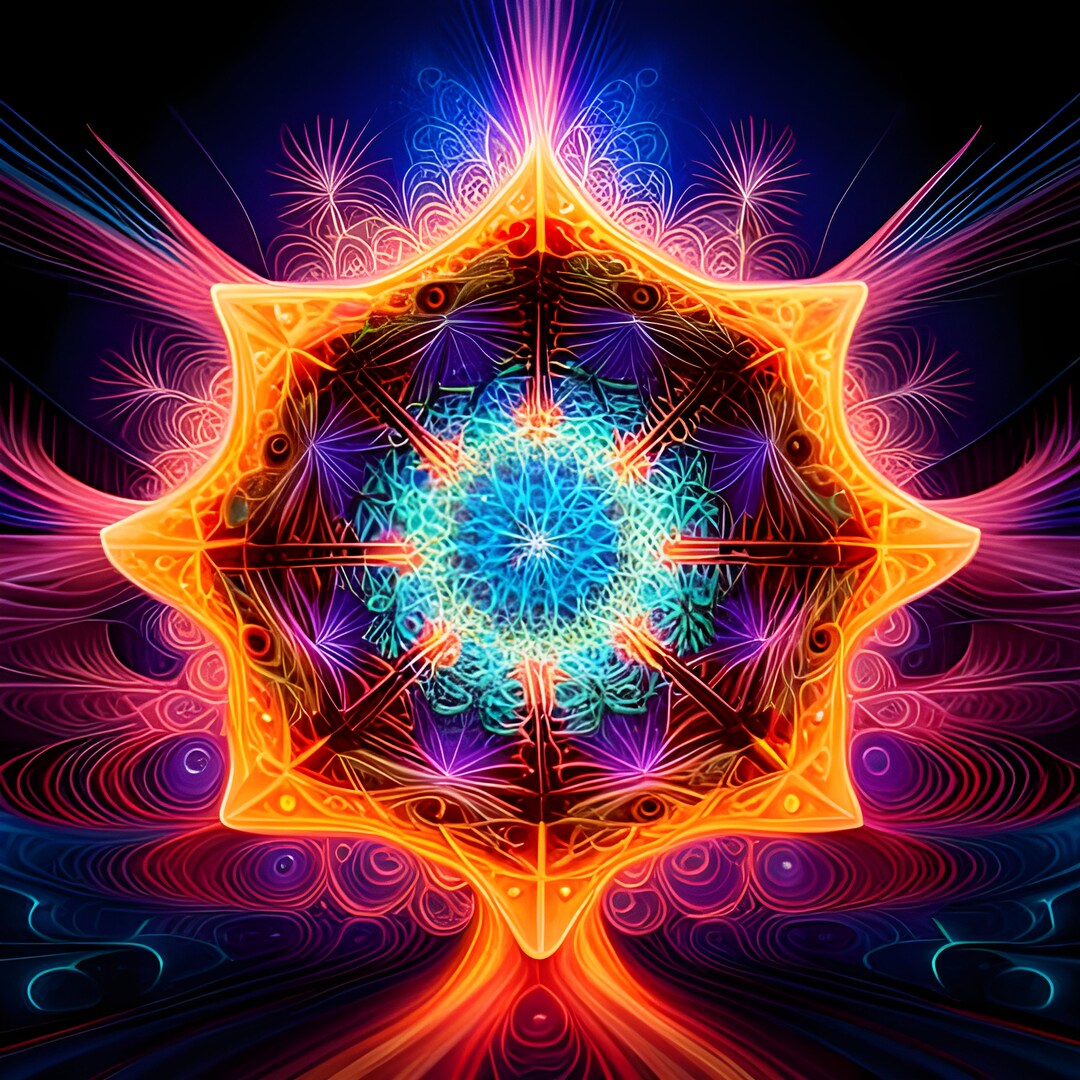 Pineal Power Visionary Mandala Psychedelic Artwork - Etsy