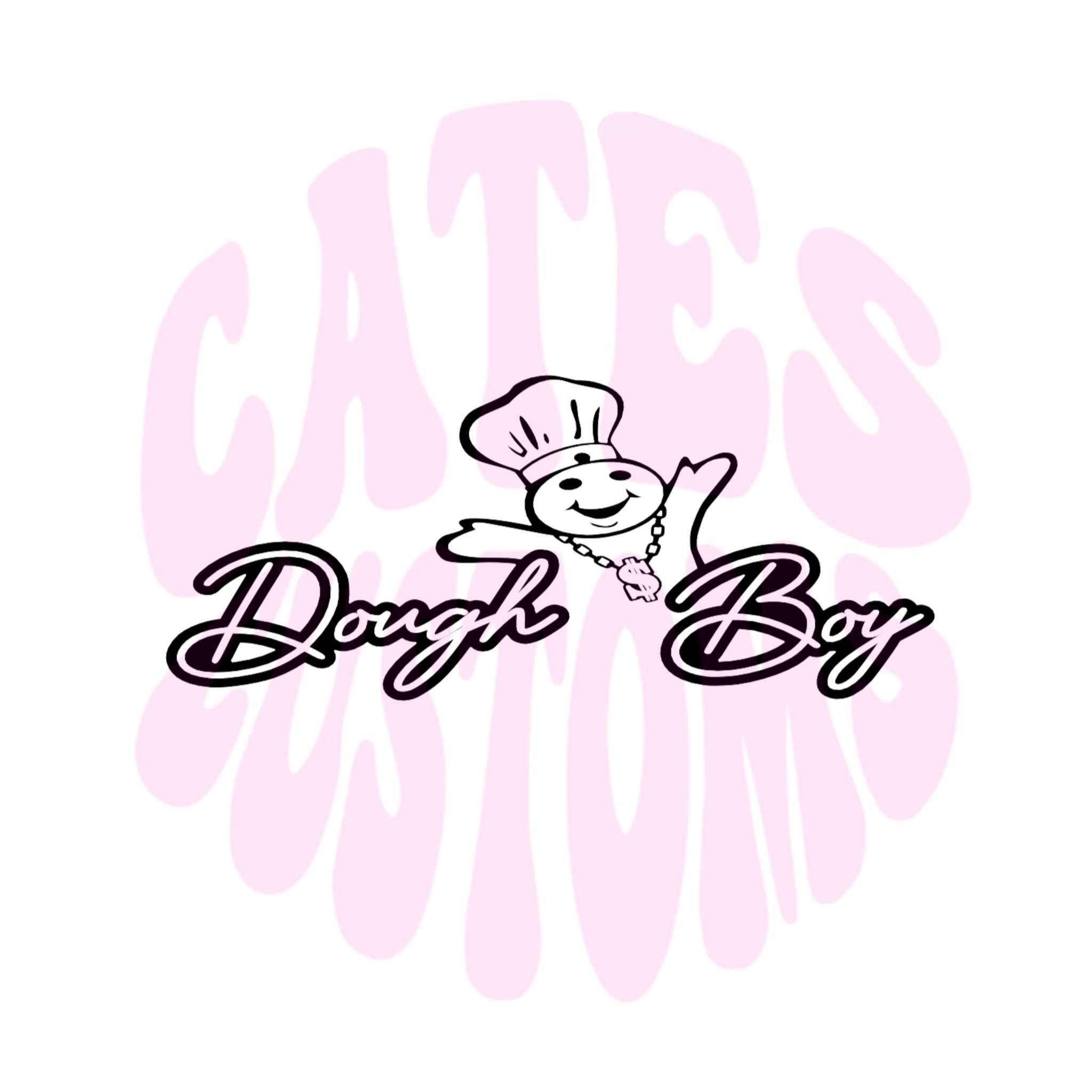 Doughboy Cursive Decal - Etsy