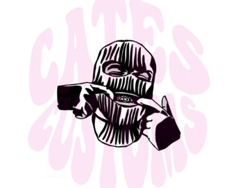 Gangsta With Ski Mask Car Decal Truck Vinyl Sticker - Etsy