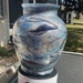 Vase, Vases, Resin, Blue Beauty, Decor, Hand Painted, Geodes Style ...