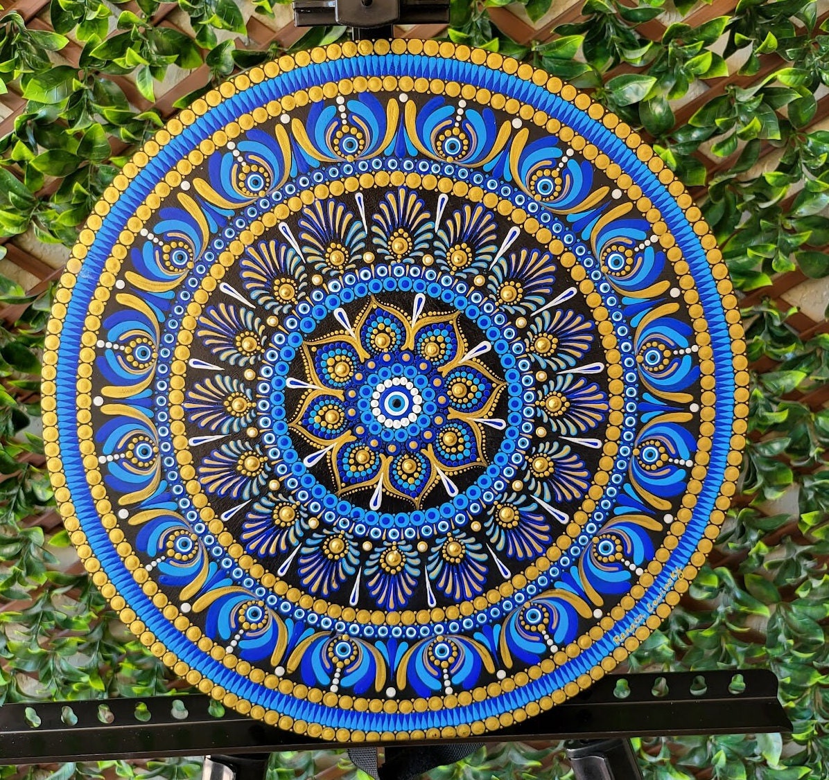 Round Custom Made Mandalas and Dot Art, Wall Décor, Home Décor, Yoga ...