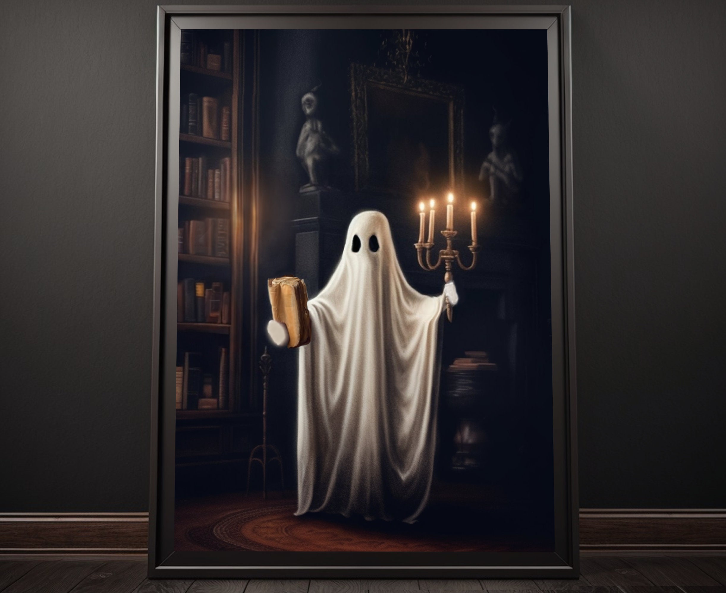 Spooky Ghost Poster Ghost Wall Art Ghost Home Décor Ghost - Etsy