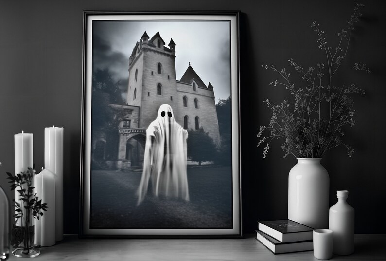 Vintage Ghost Poster, Ghost Wall Art, Ghost Print, Ghost Wall Decor ...
