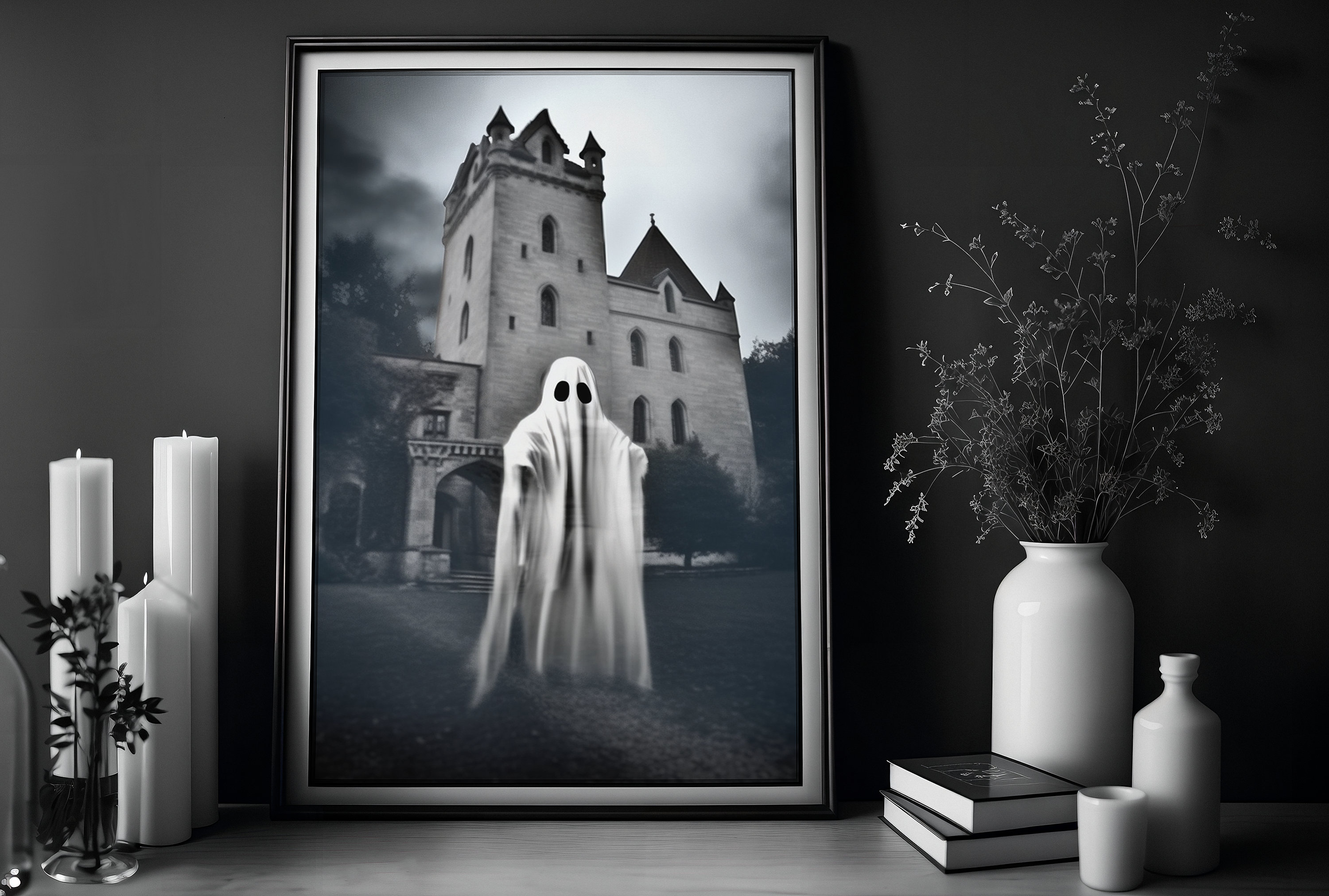 Vintage Ghost Poster, Ghost Wall Art, Ghost Print, Ghost Wall Decor ...