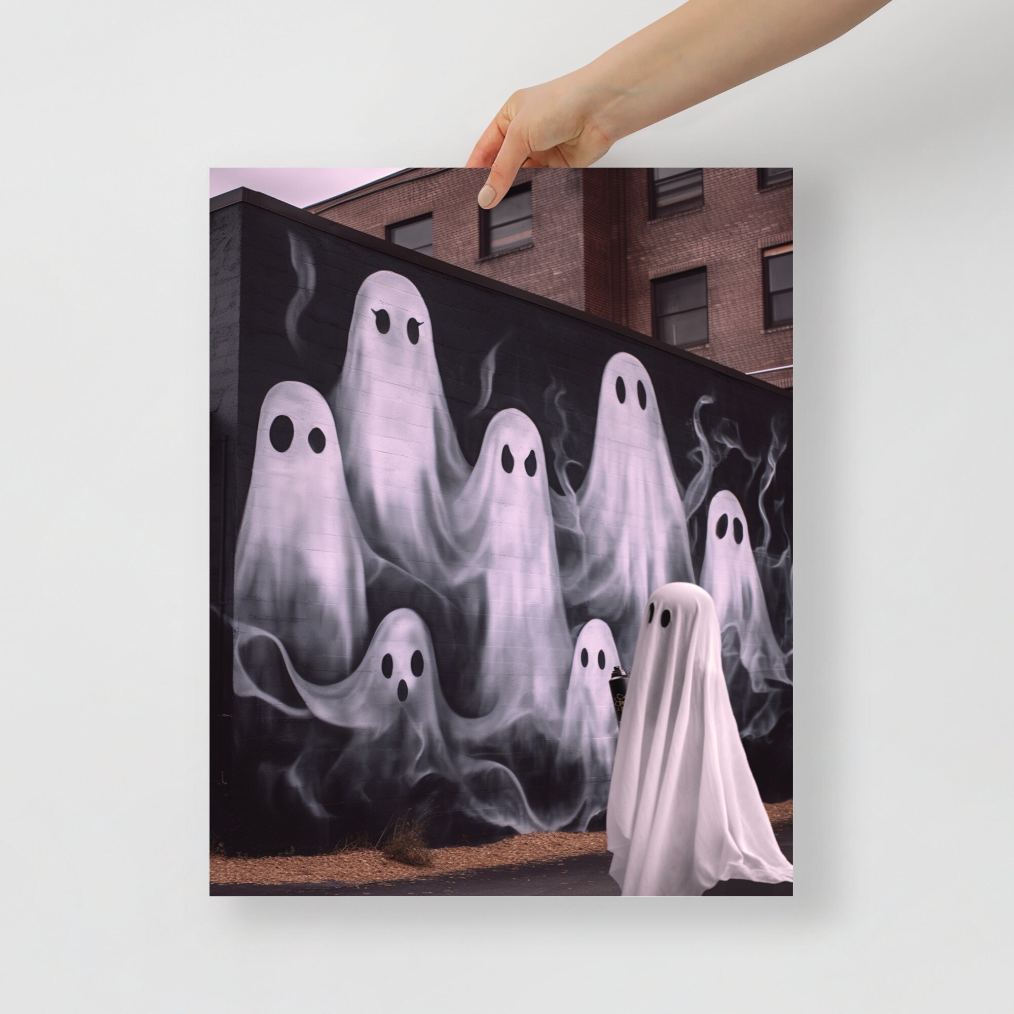 Ghost Graffiti Artist Poster, Ghost Wall Art, Ghost Home Décor, Cool ...