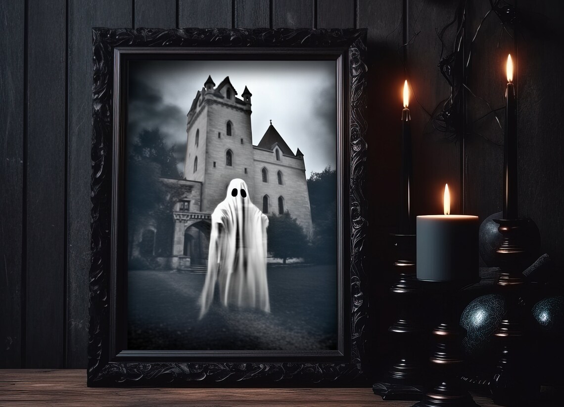 Vintage Ghost Poster, Ghost Wall Art, Ghost Print, Ghost Wall Decor ...
