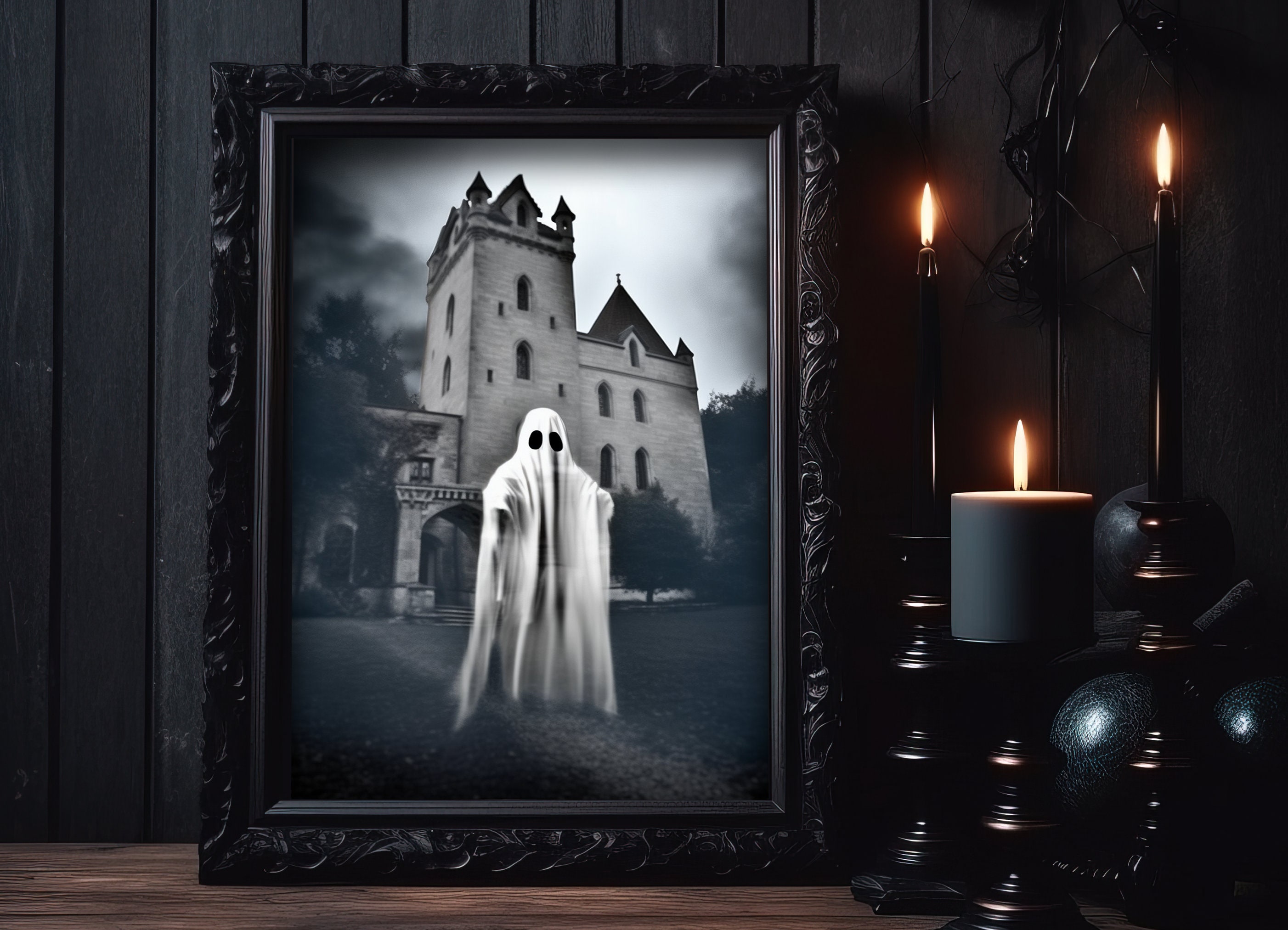 Vintage Ghost Poster, Ghost Wall Art, Ghost Print, Ghost Wall Decor ...
