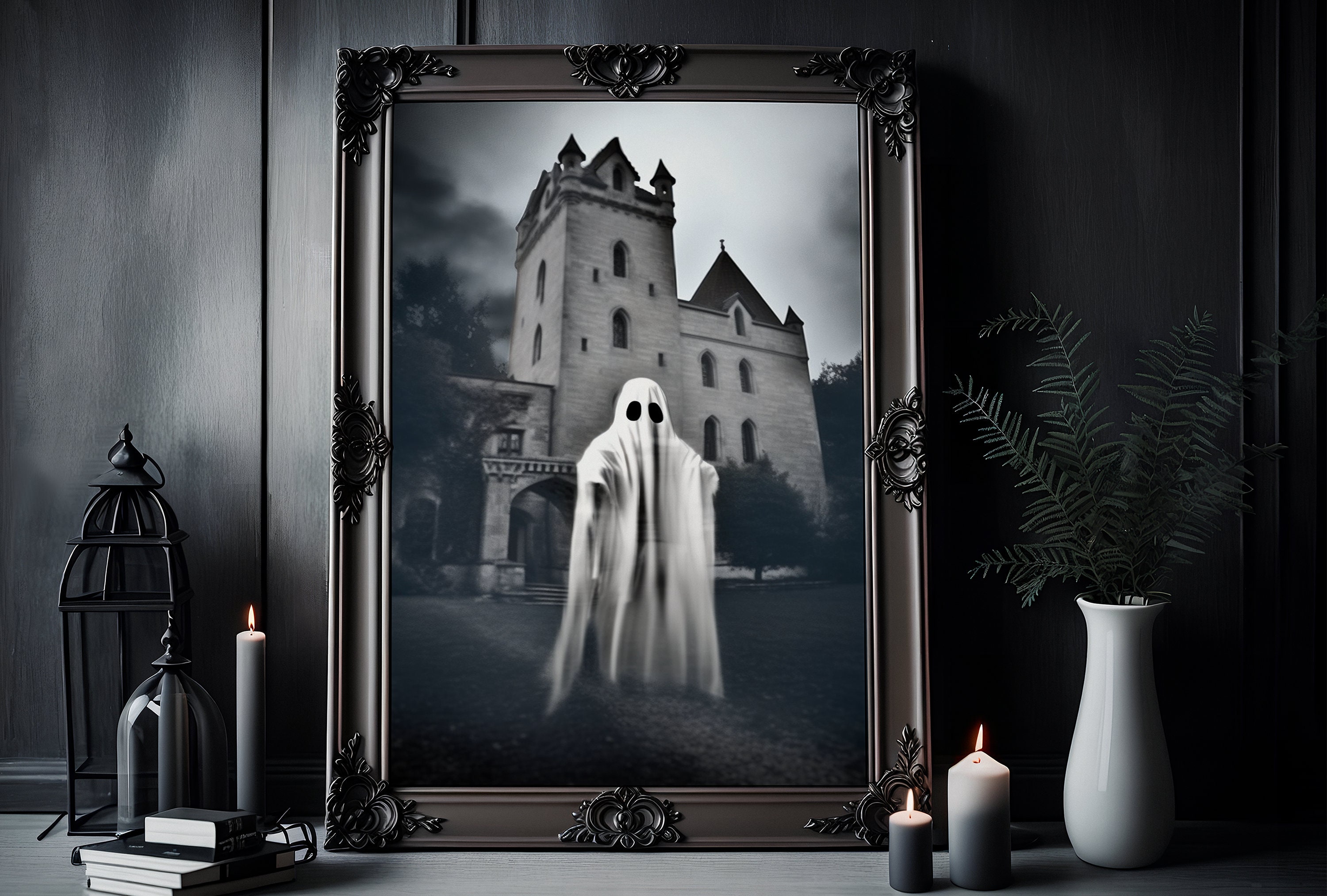 Vintage Ghost Poster, Ghost Wall Art, Ghost Print, Ghost Wall Decor ...