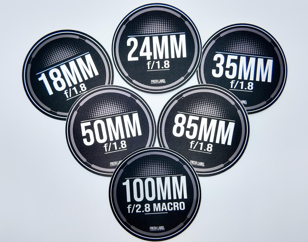 Focal Length Identification Sticker Labels for Panasonic S Prime Lenses ...