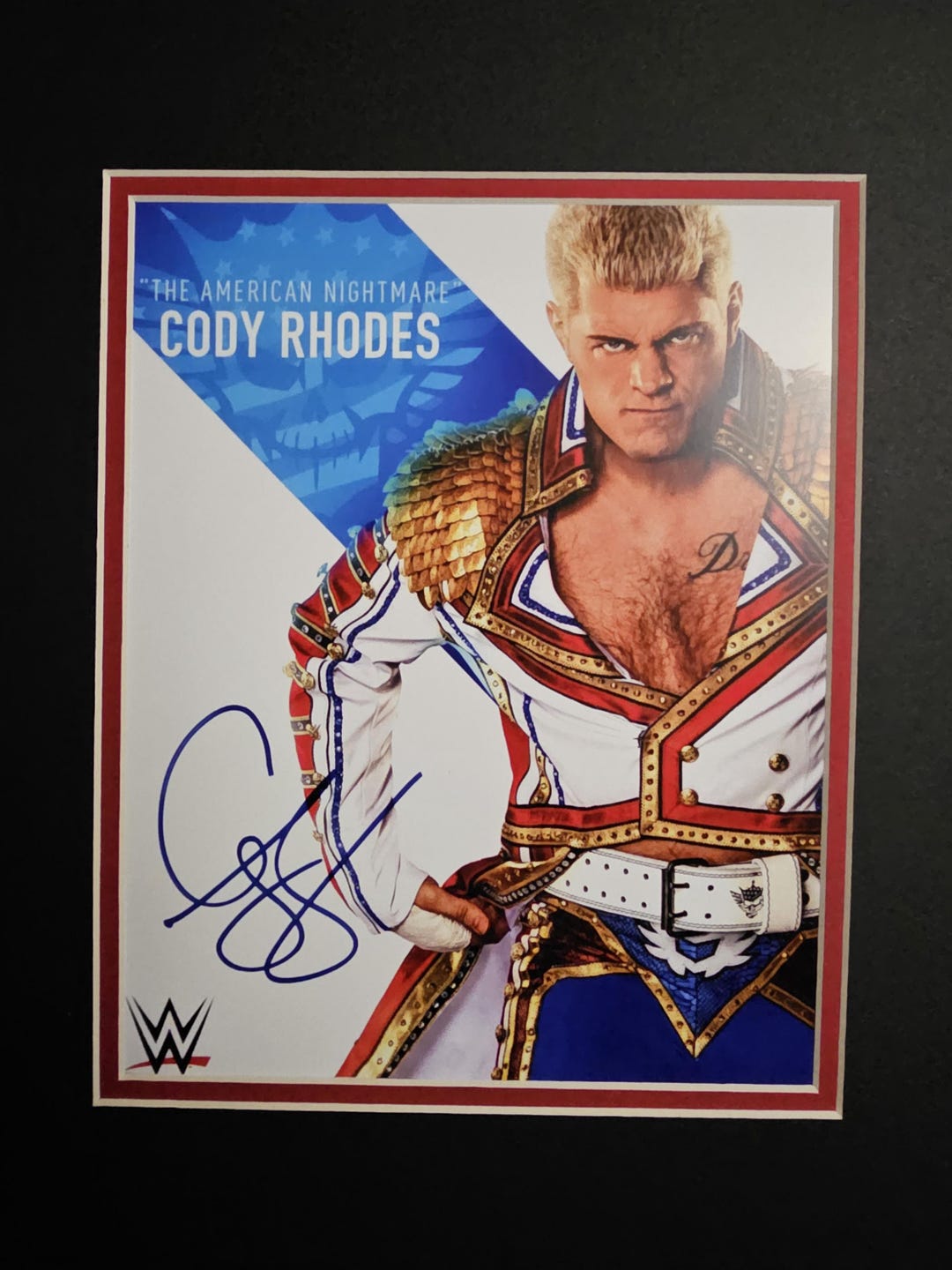WWE Cody Rhodes Autographed Photo 8x10 Photo Matted - Etsy