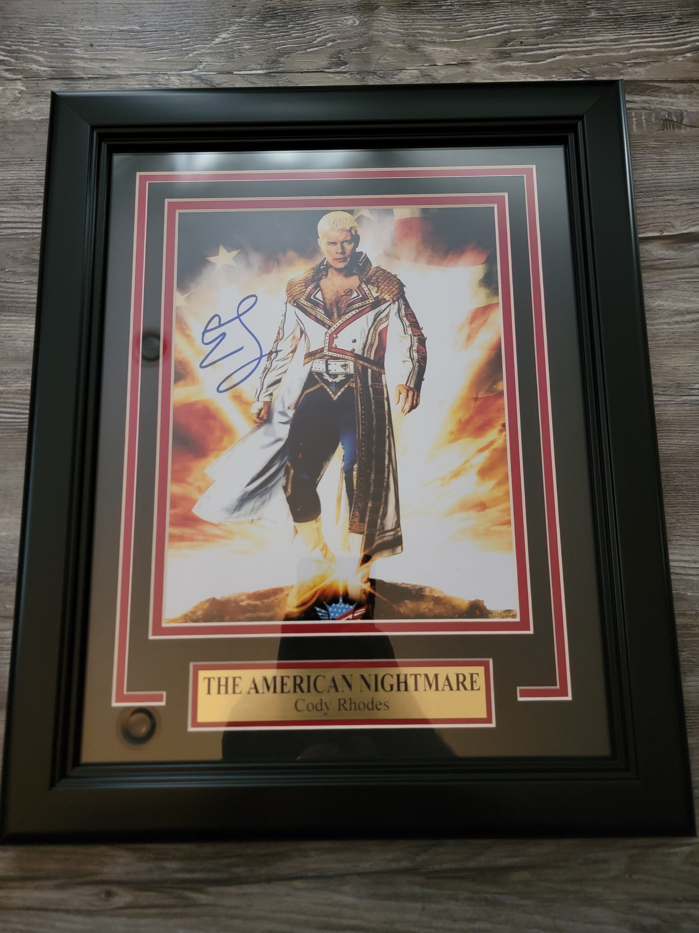 WWE American Nightmare CODY RHODES Autographed Framed Photo - Etsy